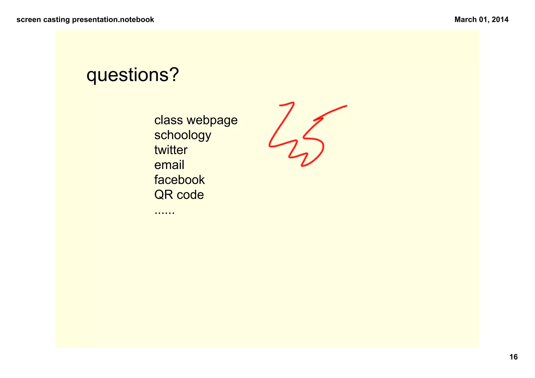 Screen casting presentation | PDF