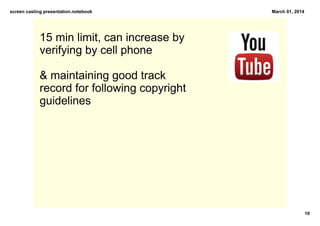 Screen casting presentation | PPT