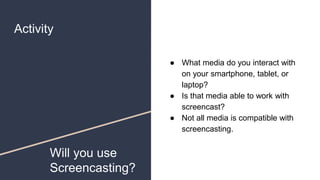 Screencasting Presentation - Example.pptx