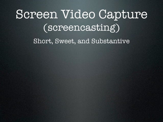Screencast in Education Presentation | ZIP