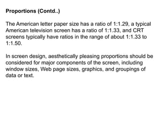 Human Computer Interaction - screen design | PDF