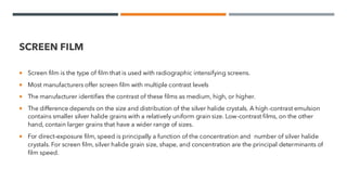 Understanding of Screen Film Radiography | PDF
