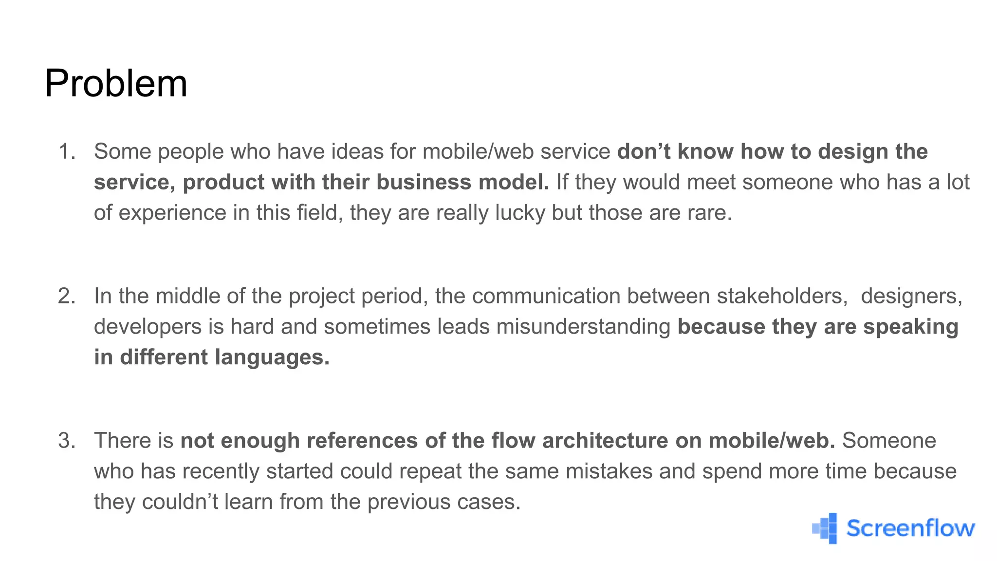 Screenflow demo pitch | PPT
