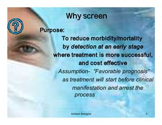 Screening in Public Health | PDF