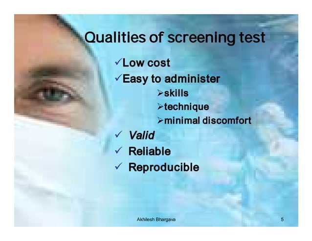 Screening in Public Health | PDF | Medical Tests | Medical Health