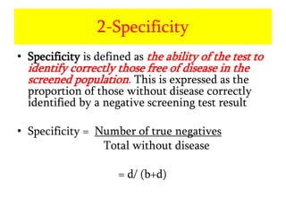 Screening test (basic concepts) | PPT