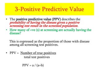 Screening test (basic concepts) | PPT