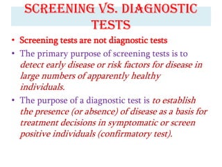 Screening test (basic concepts) | PPTX
