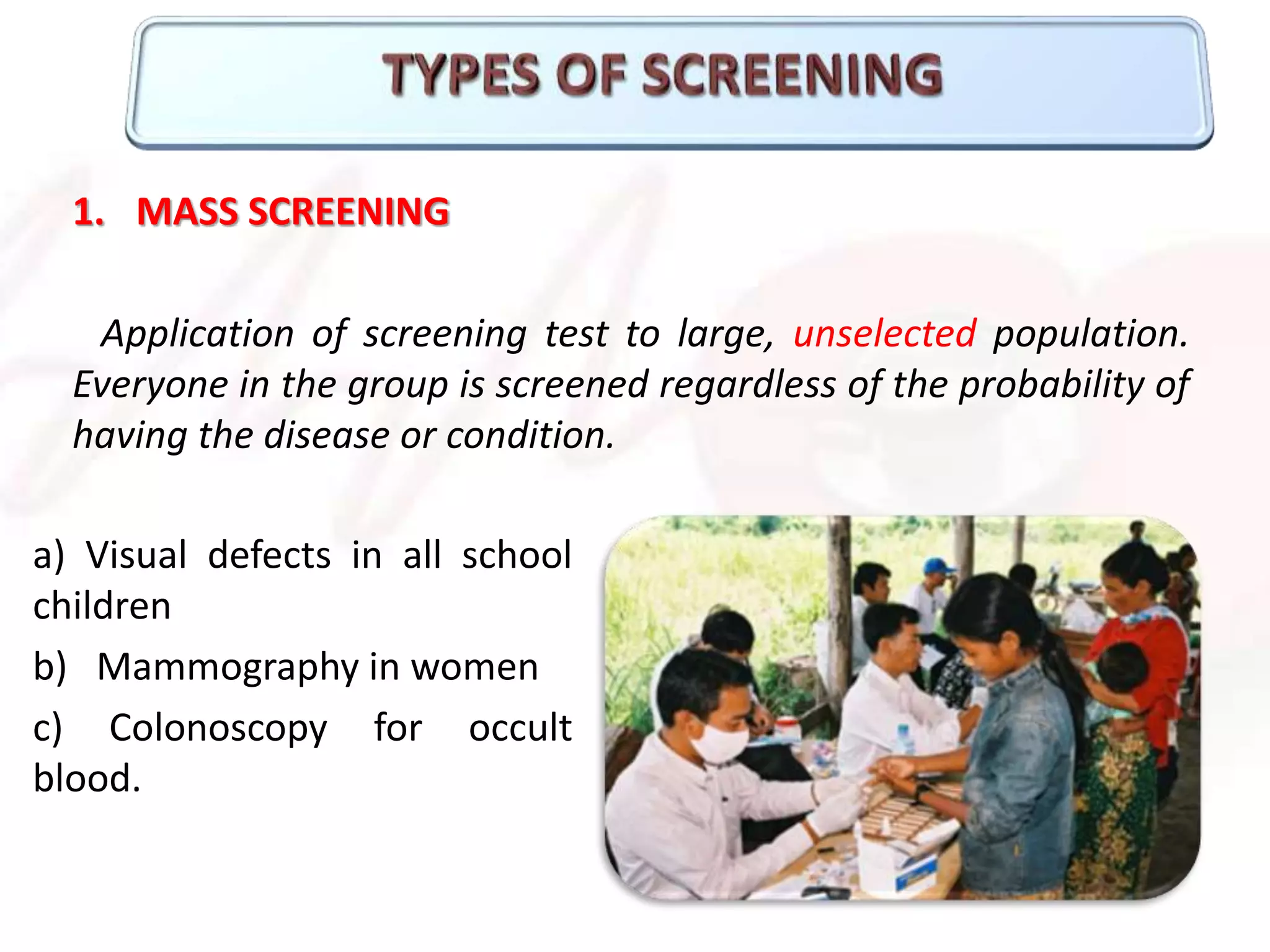 Screening for Diseases | PPTX