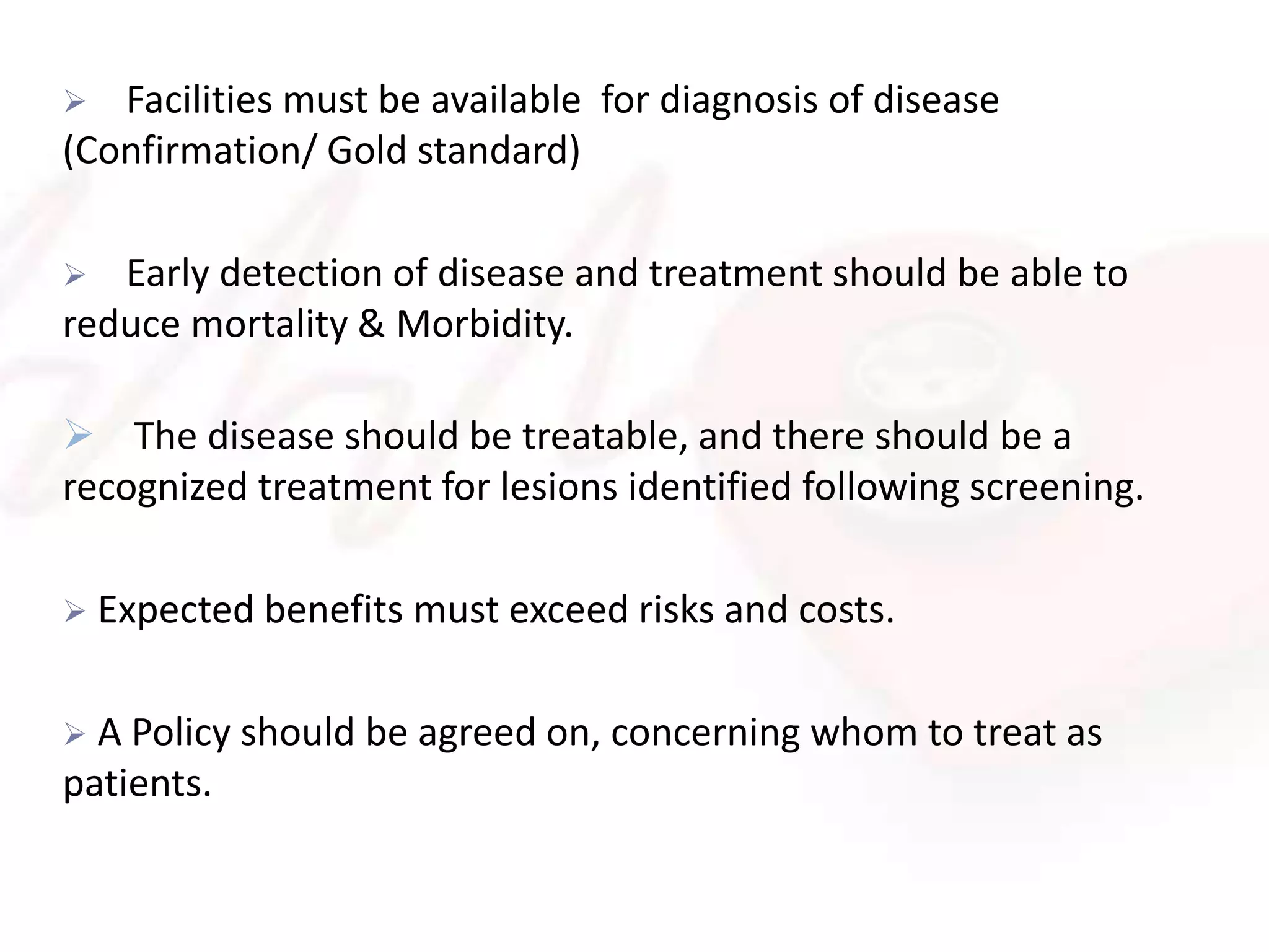 Screening for Diseases | PPTX