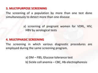 Screening for Diseases | PPTX