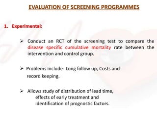 Screening for Diseases | PPTX
