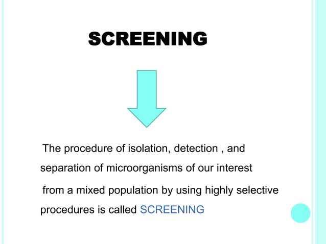 Screening | PPTX