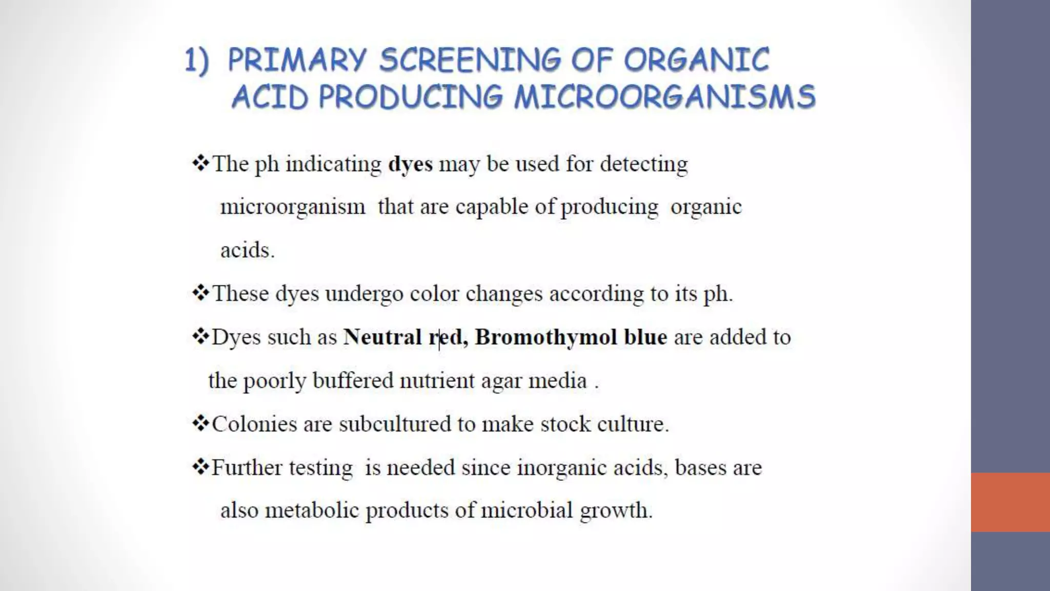 Screening of industrial microorganisms | PPTX