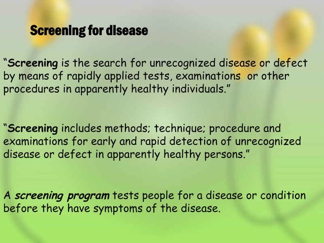 screening of the diseases community based rehabilitation.ppt
