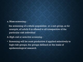 screening test in epidemiology and primary health care .pptx