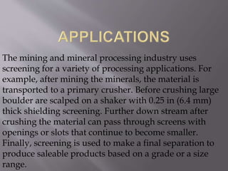 Screening and-filtration in food science and technology | PPTX