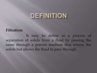 Screening and-filtration in food science and technology | PPTX