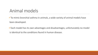 pre clinical Screening for anti asthmatic drugs | PPTX