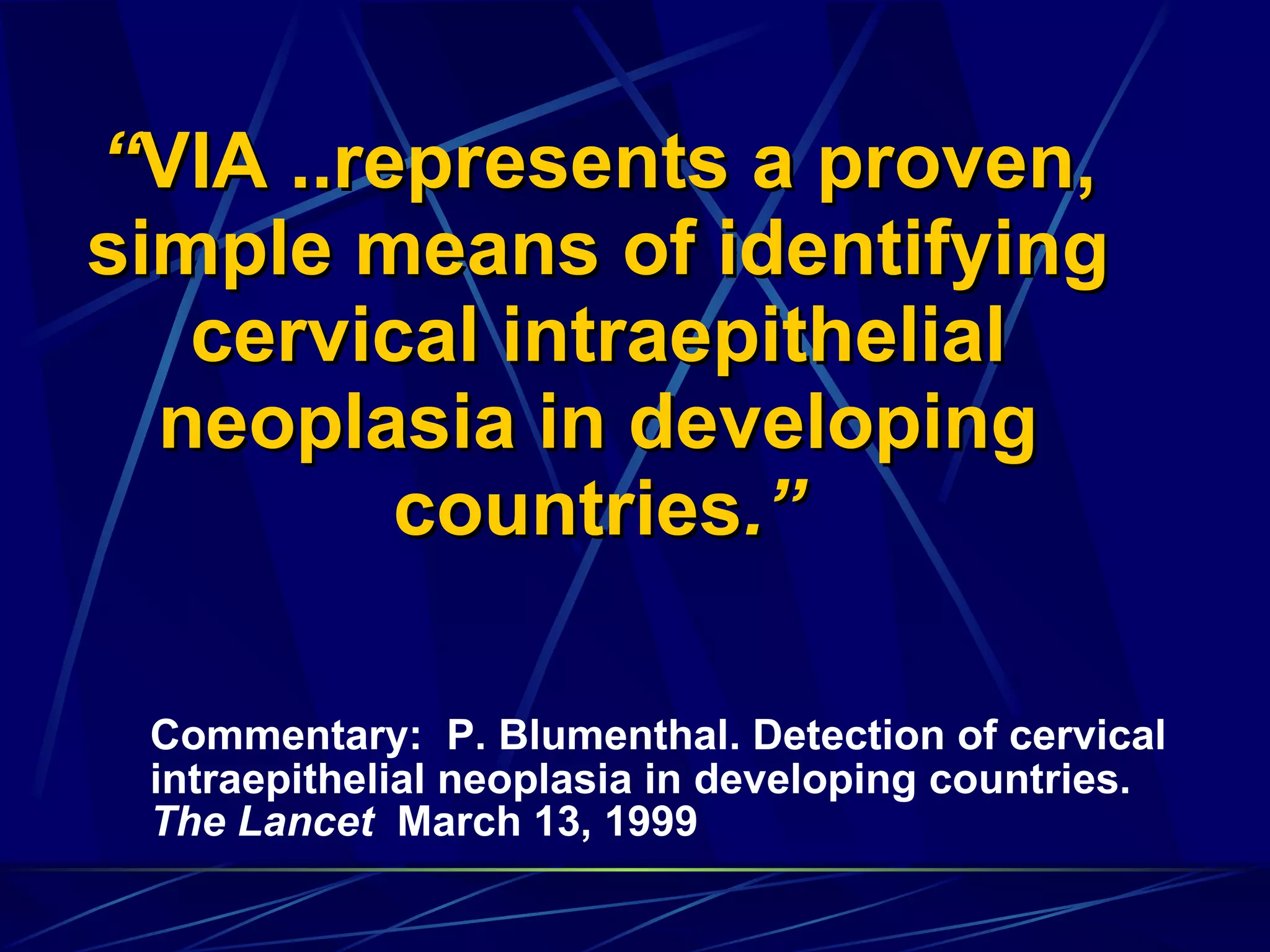Screening For Female Genital Tract Malignancy Ppt