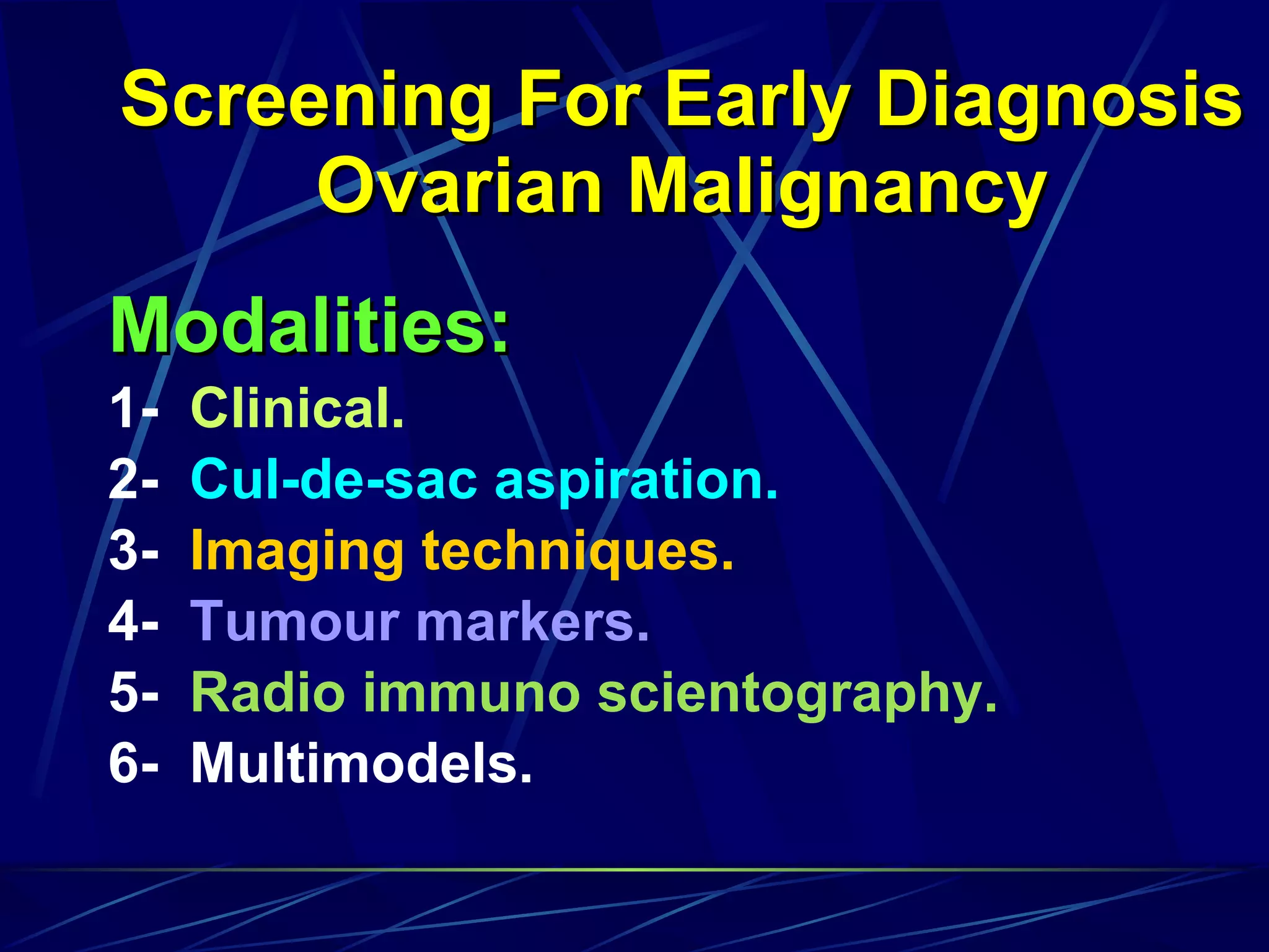 Screening for Female Genital Tract Malignancy | PPT