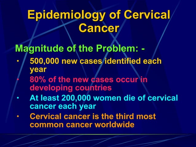 Screening For Female Genital Tract Malignancy Ppt