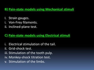 Screening methods for Analgesics | PPTX