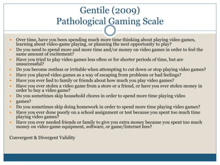 Screening and assessment for internet gaming addiction | PPT