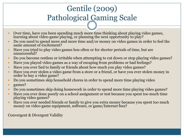 Screening and assessment for internet gaming addiction | PPT
