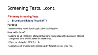 Screening and diagnosis of Brucellosis.pptx