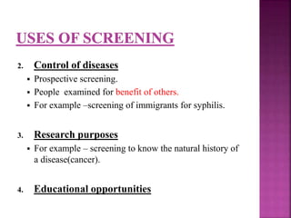 Screening and diagnostic tests | PPTX