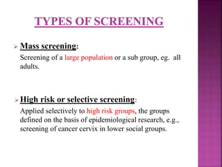 Screening and diagnostic tests | PPTX