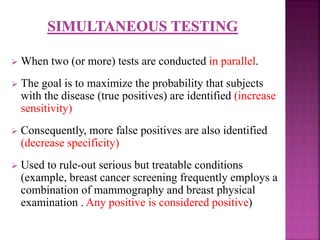 Screening and diagnostic tests | PPTX