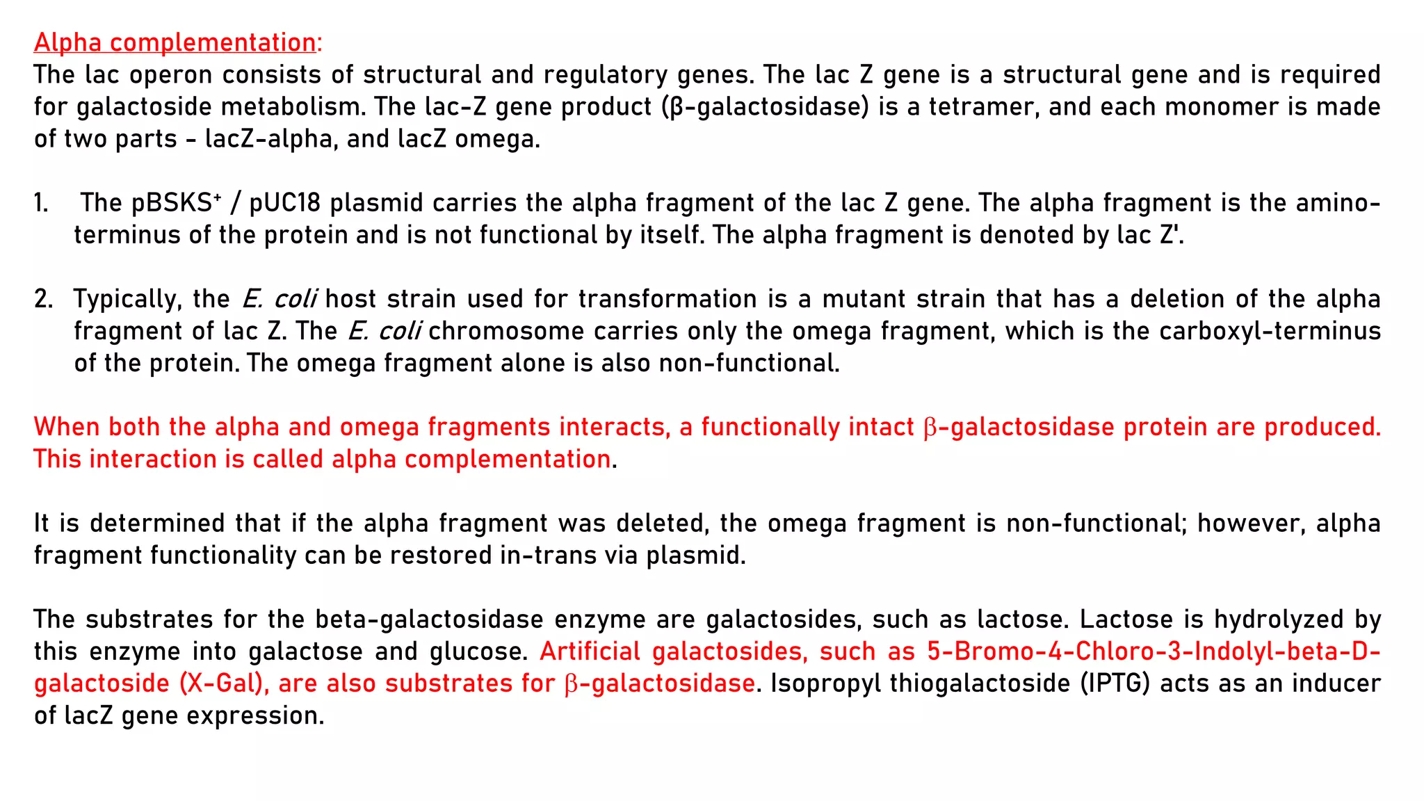 Screening and selection of recombinants | PDF