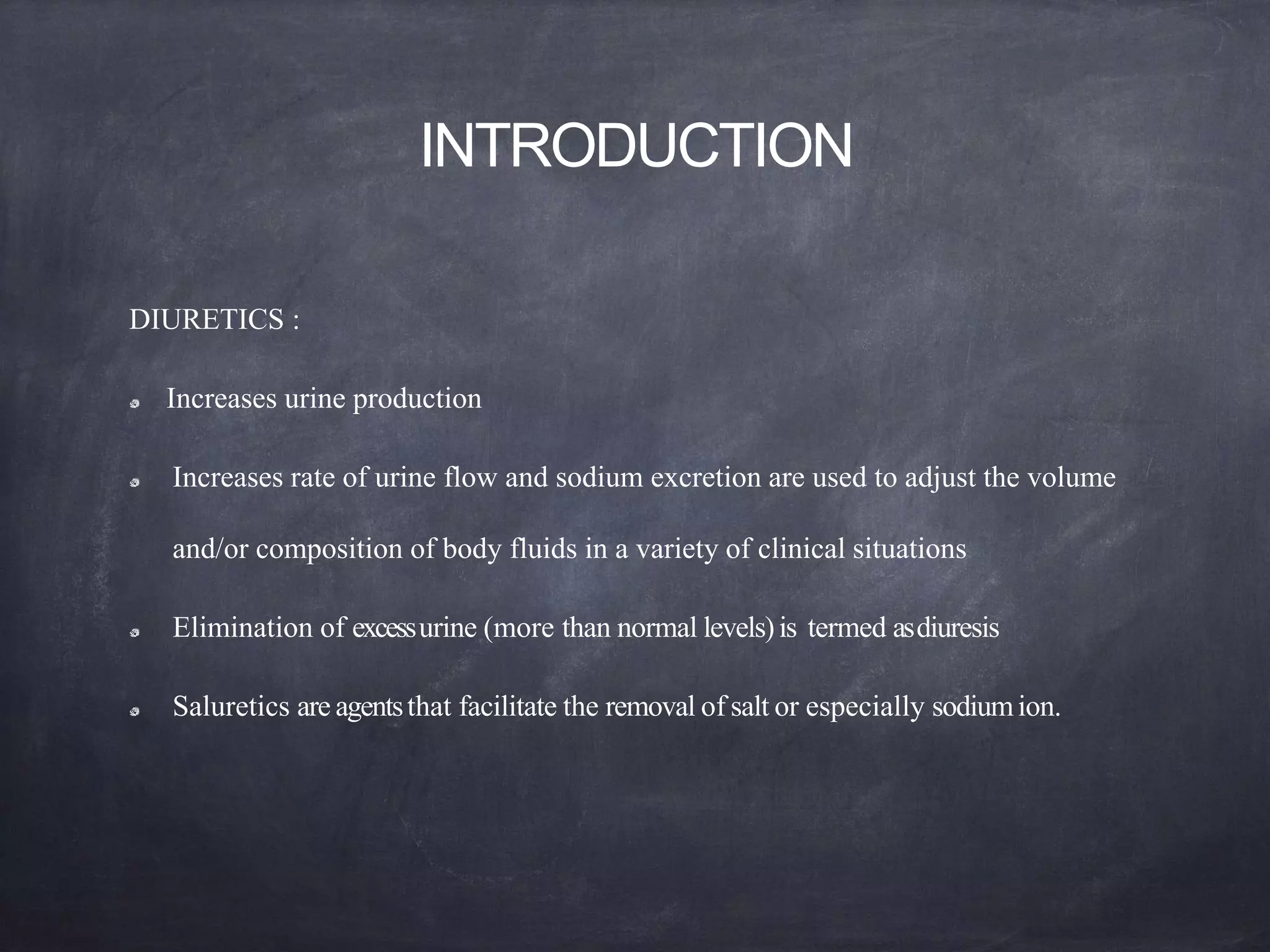 Screening diuretic drugs | PPTX