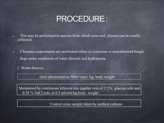 Screening diuretic drugs | PPTX