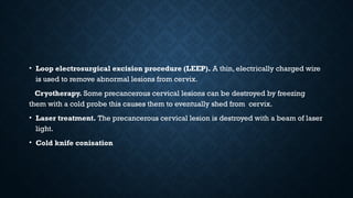 Screening, early diagnosis and prevention of cervical cancer | PPTX