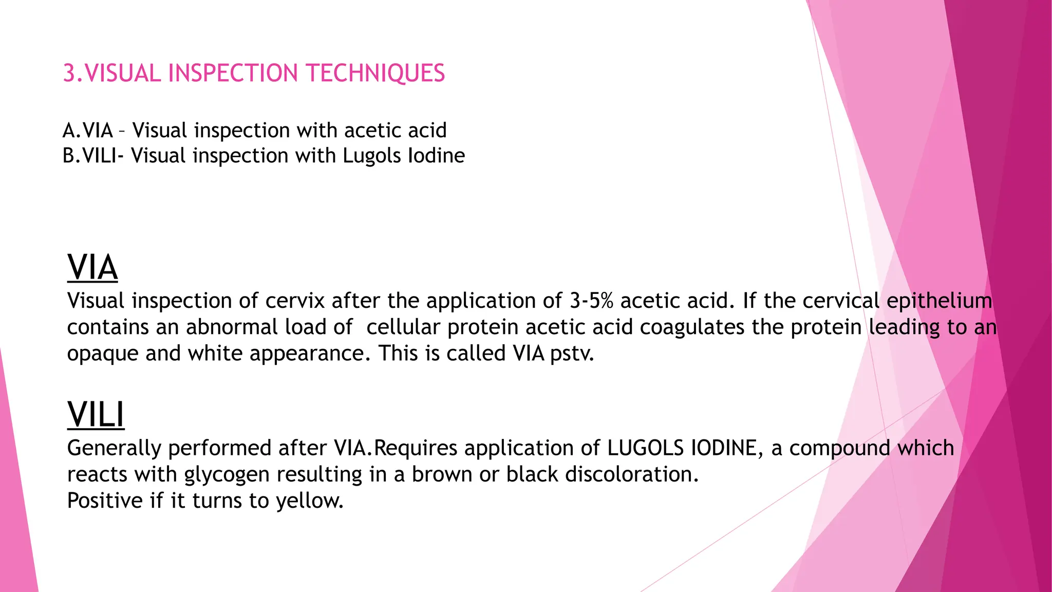 SCREENING FOR CERVICAL CANCER - for screening | PPTX
