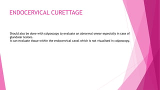 SCREENING FOR CERVICAL CANCER - for screening | PPTX
