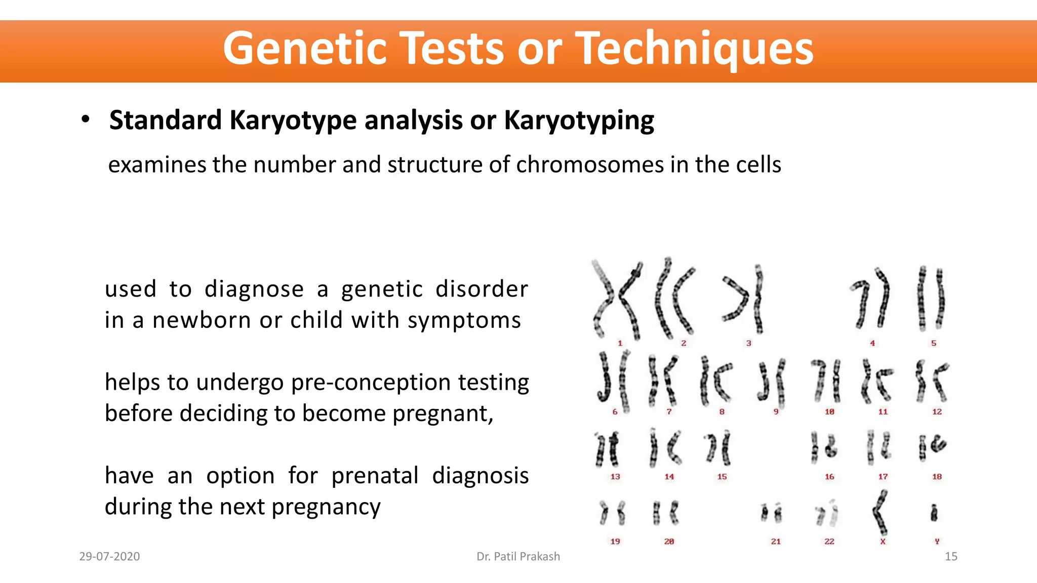 Genetic Testing in Neonates and Children - Screening for chromosomal ...