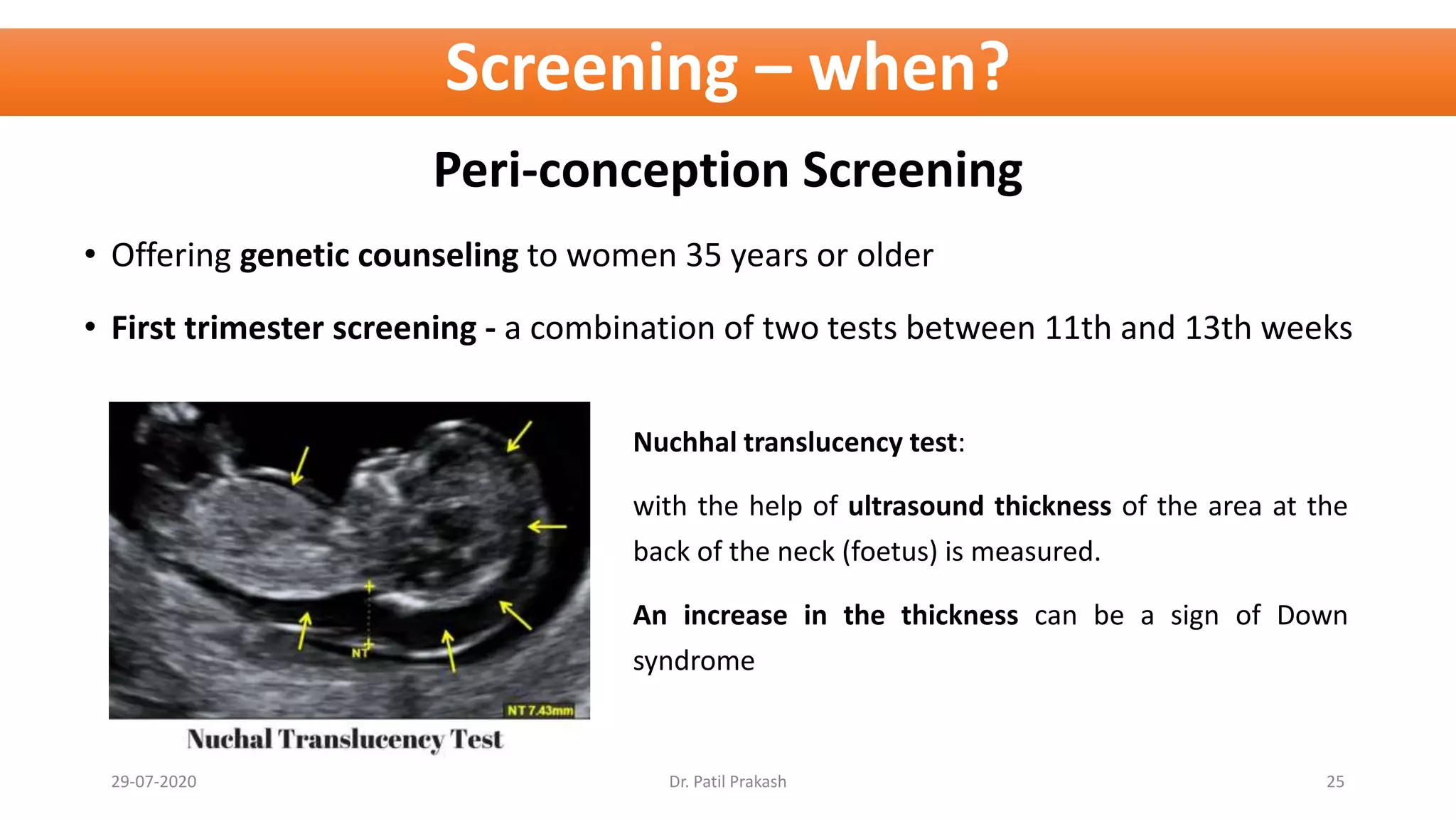 Genetic Testing in Neonates and Children - Screening for chromosomal ...