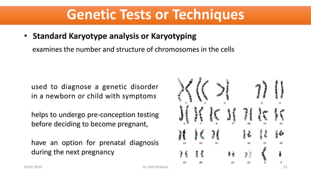 Genetic Testing in Neonates and Children - Screening for chromosomal ...