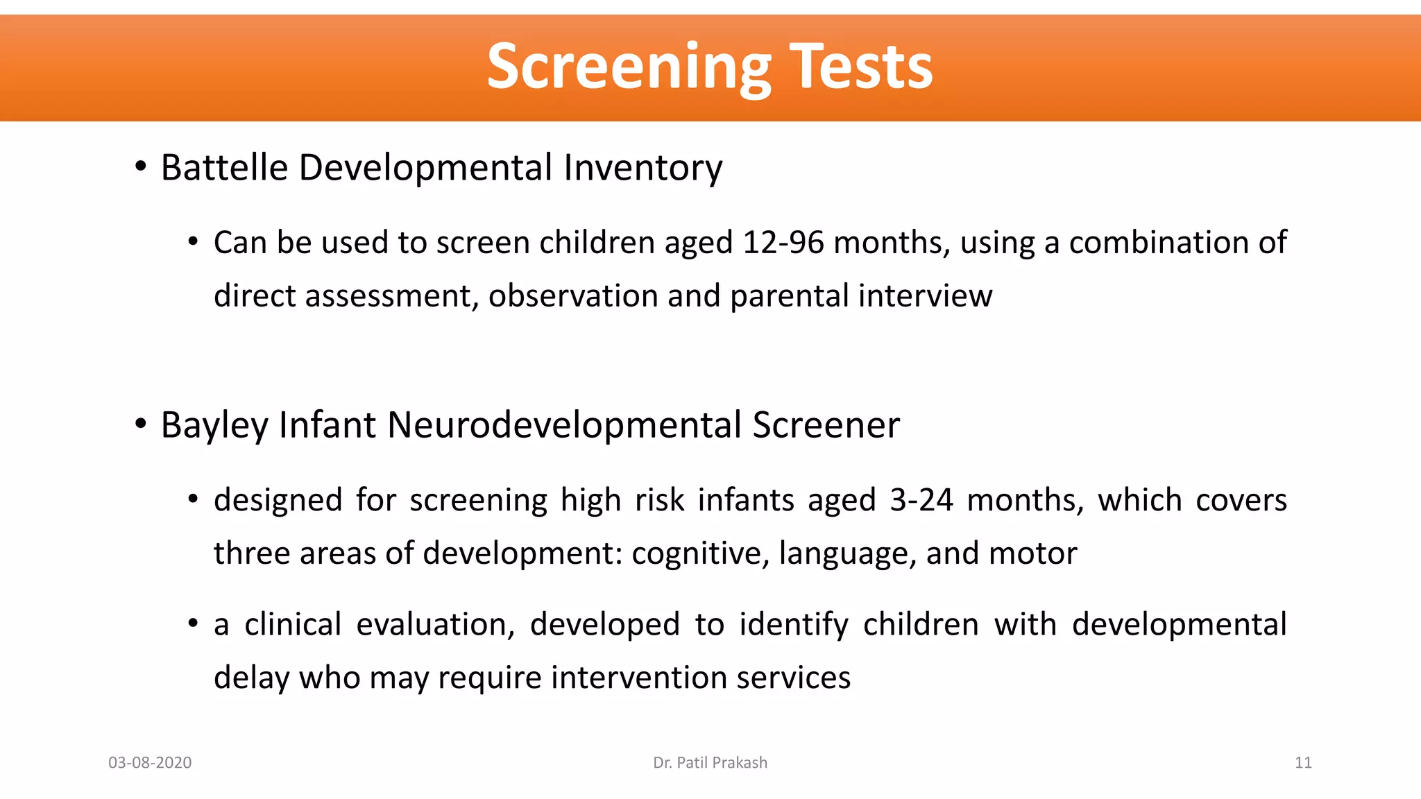 Genetic Testing in Neonates and Children - Screening for developmental ...