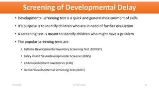 Genetic Testing in Neonates and Children - Screening for developmental ...