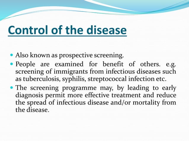 Concepts of Screening for disease | PPTX | Diabetes | Diseases and ...