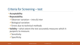 Screening for disease | PPT