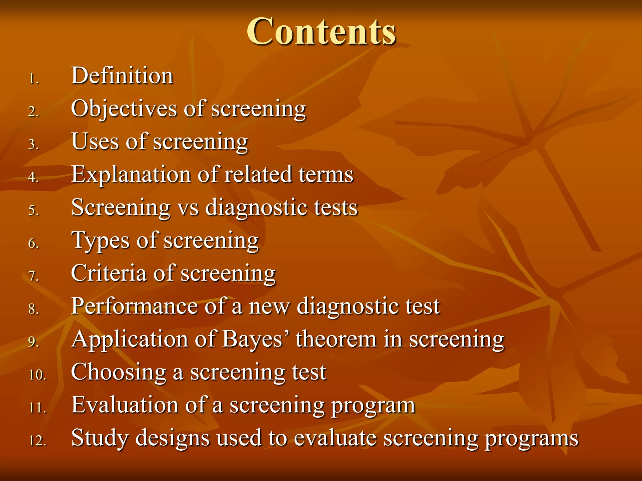 Screening for disease.ppt