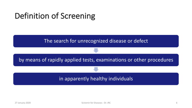 Screening for diseases | PDF