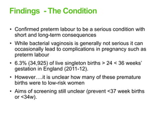Screening for preterm labour | PDF