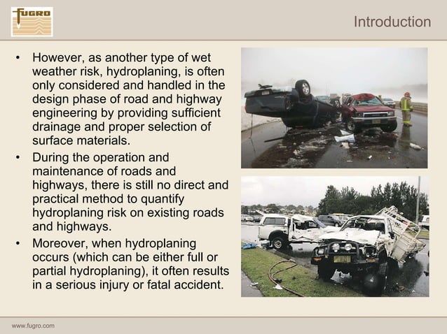 Screening Hydroplaning Risk Area By Hsd Data | PPT